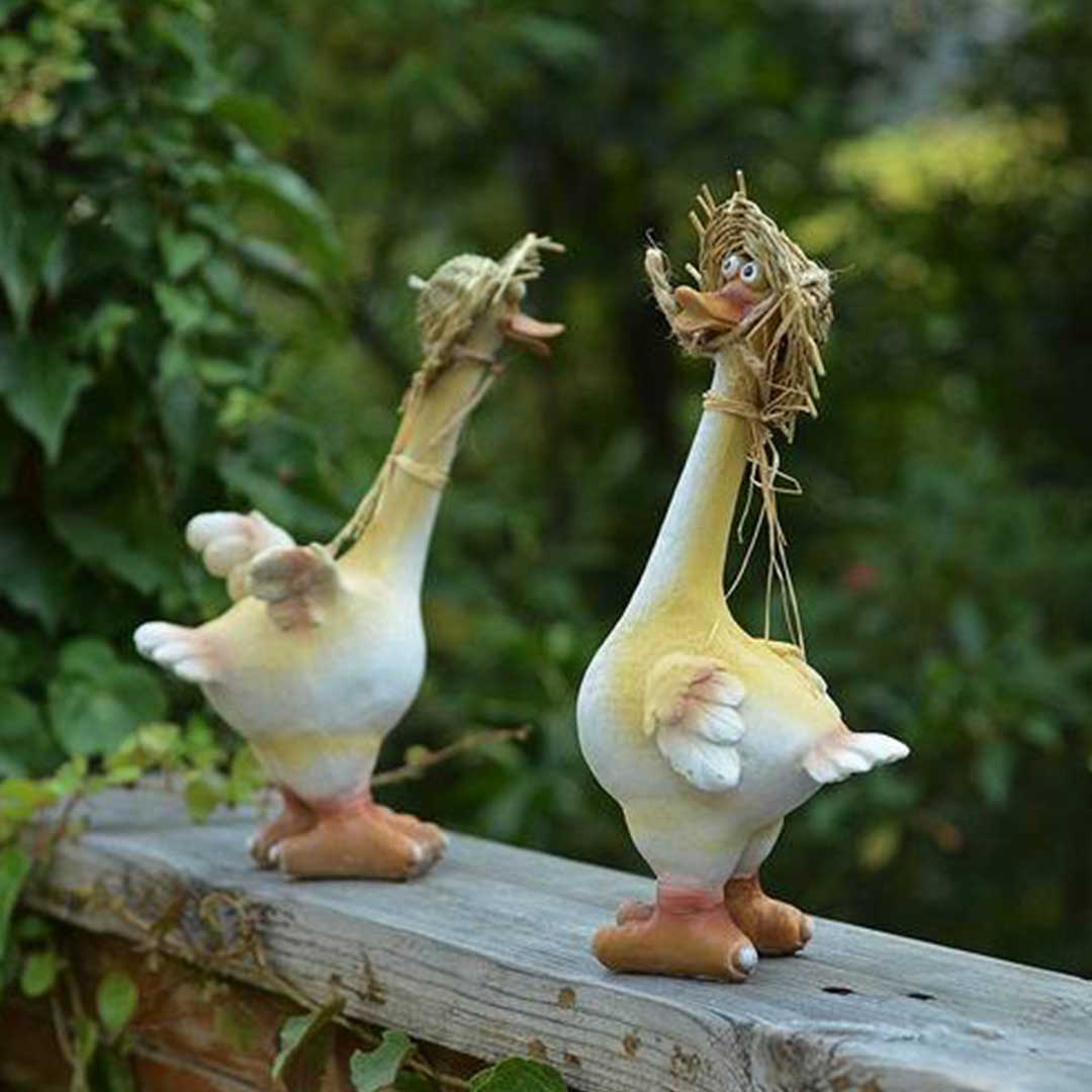 Talkative Duck Garden Resin Statue – feajoy