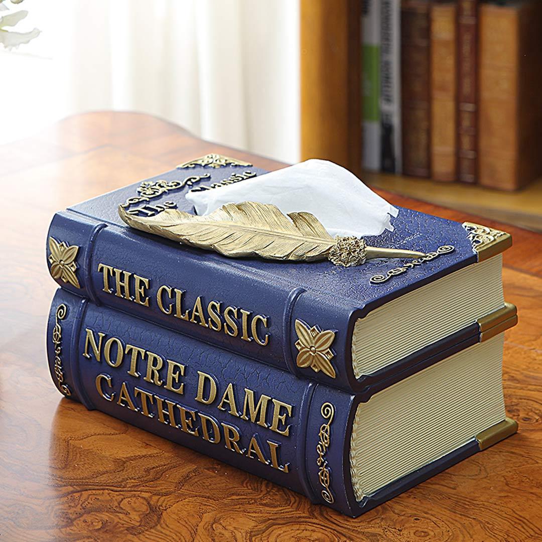 Wooden Book Tissue Box – feajoy