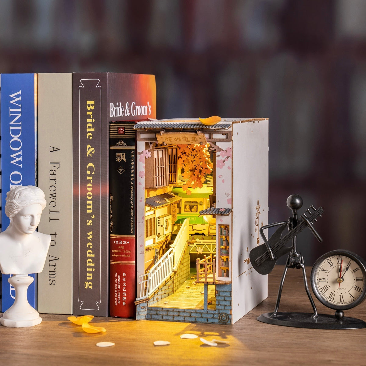 Sakura Densya 3D Wooden DIY Book Nook – feajoy